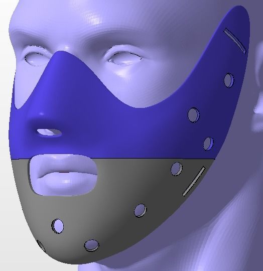 Hannibal Lecter mask 3d model 3D model 3D printable | CGTrader