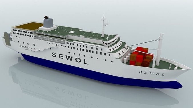 MV Sewol 3D model | CGTrader