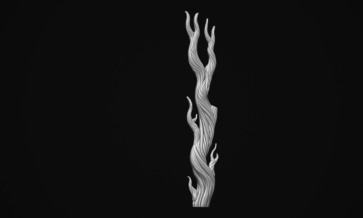 Beautiful Stylized Tree Trunk Detailed free 3D model 3D printable ...