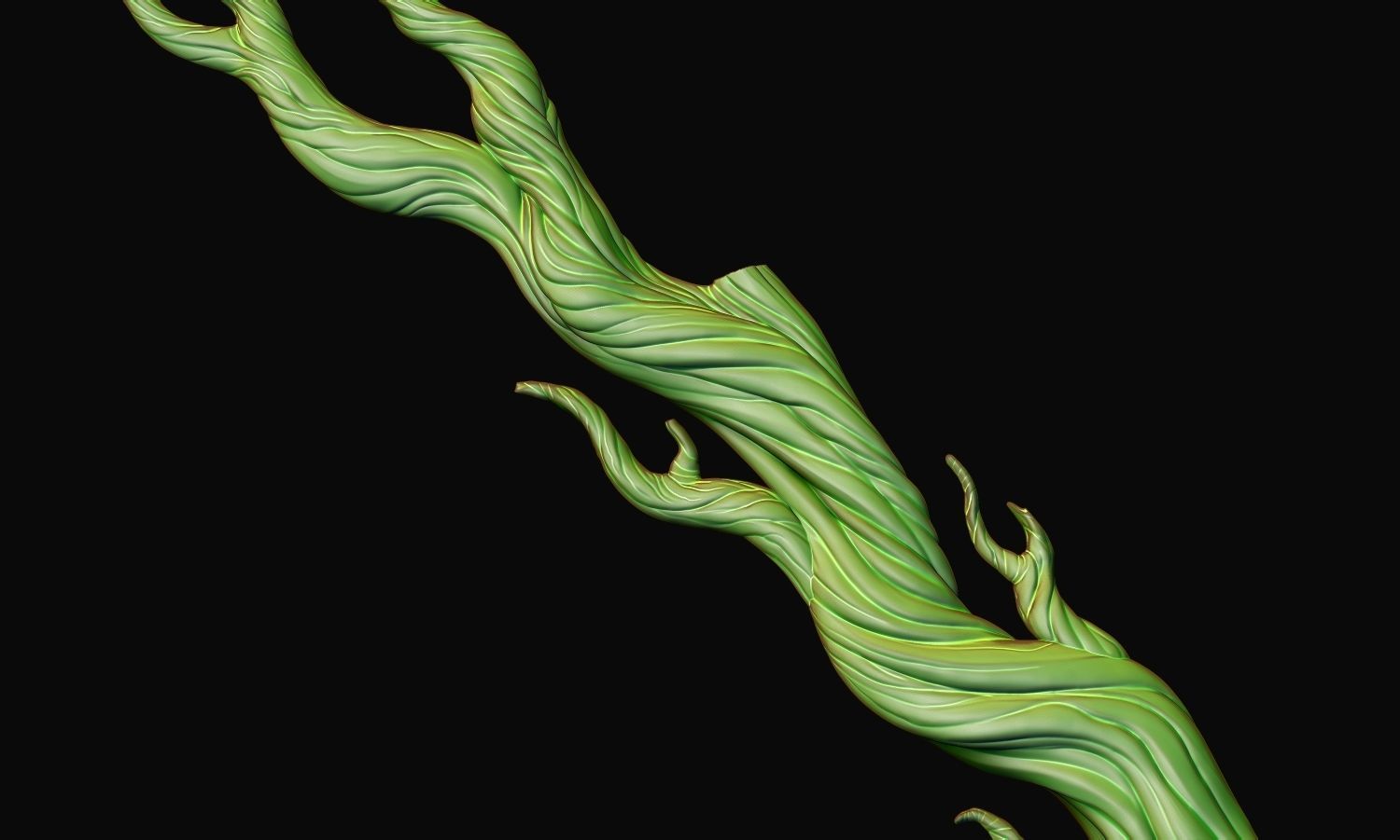 Beautiful Stylized Tree Trunk Detailed free 3D model 3D printable ...