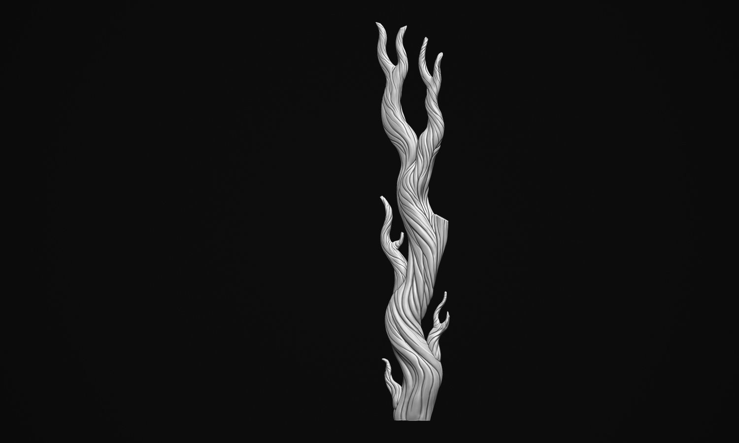 Beautiful Stylized Tree Trunk Detailed free 3D model 3D printable ...