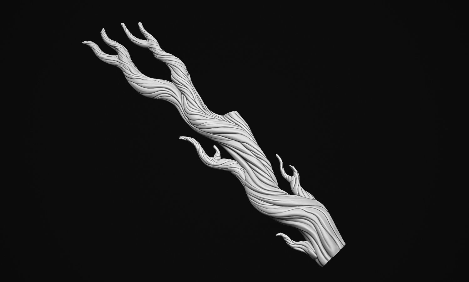 Beautiful Stylized Tree Trunk Detailed free 3D model 3D printable ...