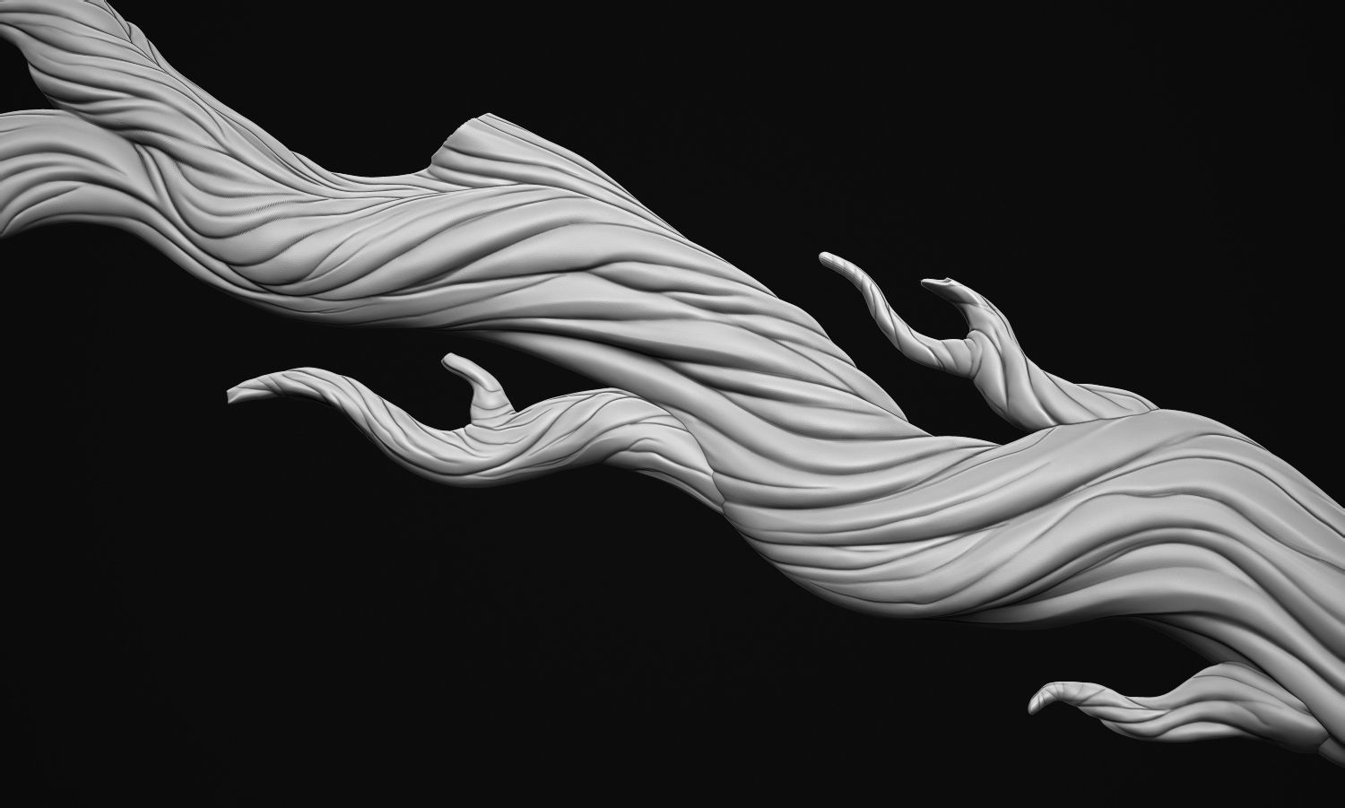 Beautiful Stylized Tree Trunk Detailed free 3D model 3D printable ...