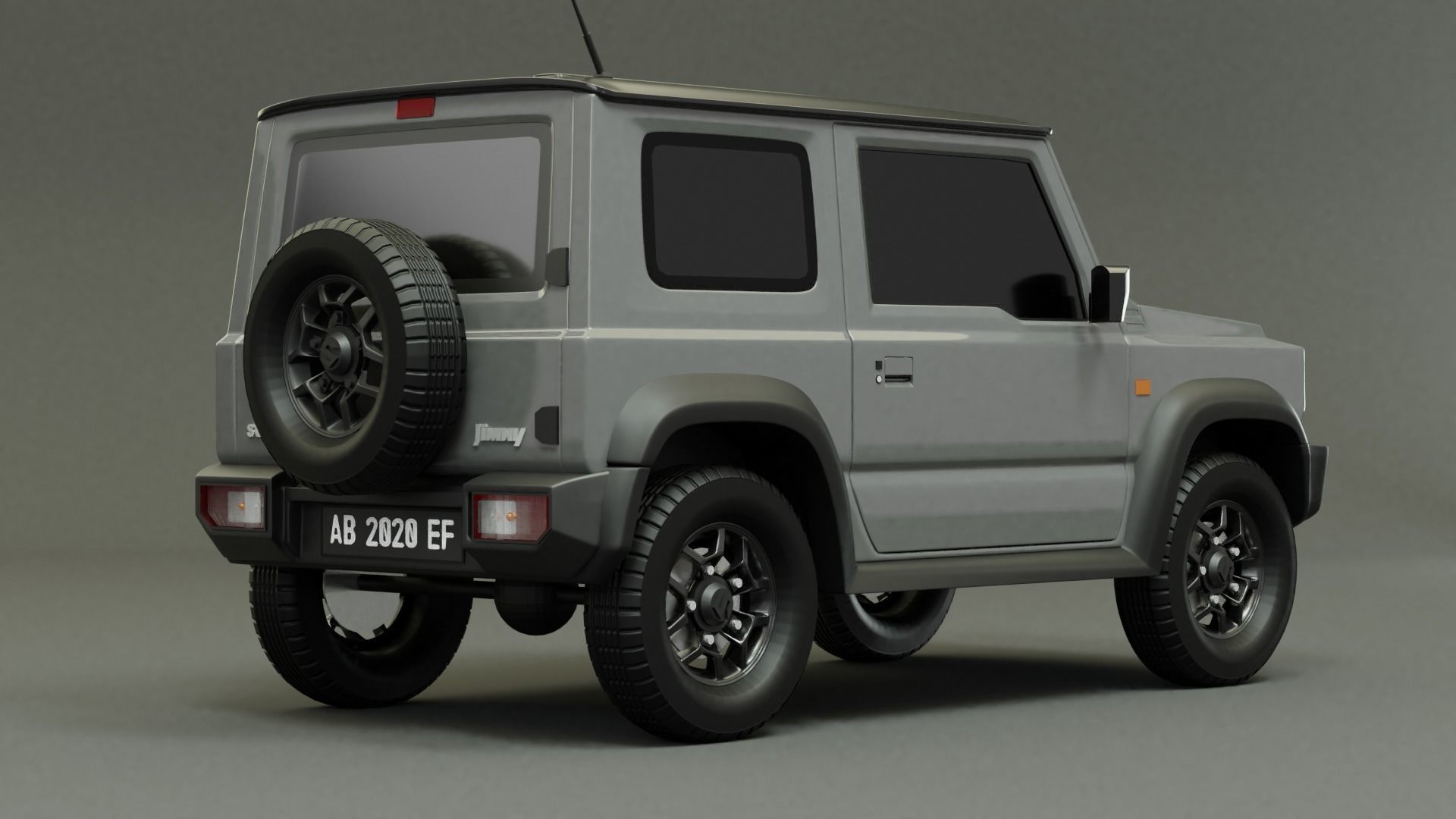 SUZUKI JIMNY 2019 - Silky Silver Metallic 3D model | CGTrader