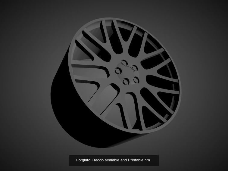 Forgiato scalable and Printable rims 3D Model Collection | CGTrader