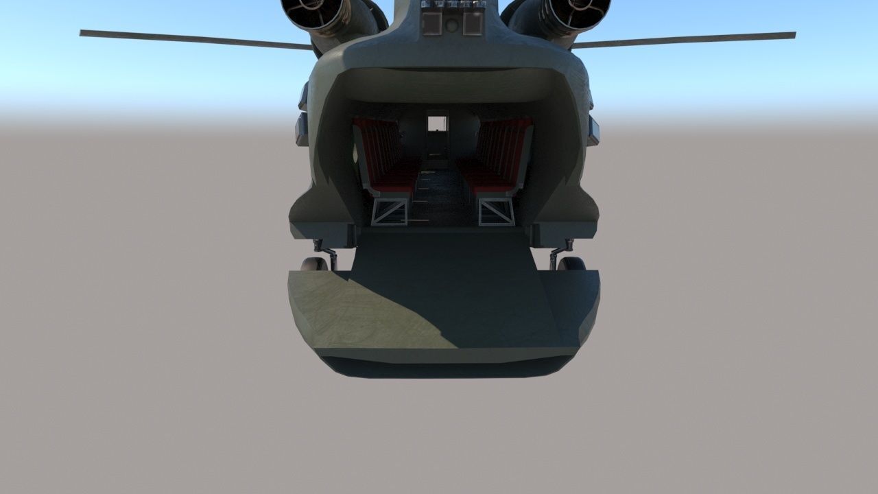 Chinook Helicopter 3D model | CGTrader