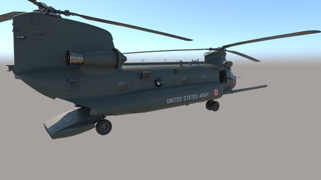 Chinook Helicopter 3D model | CGTrader