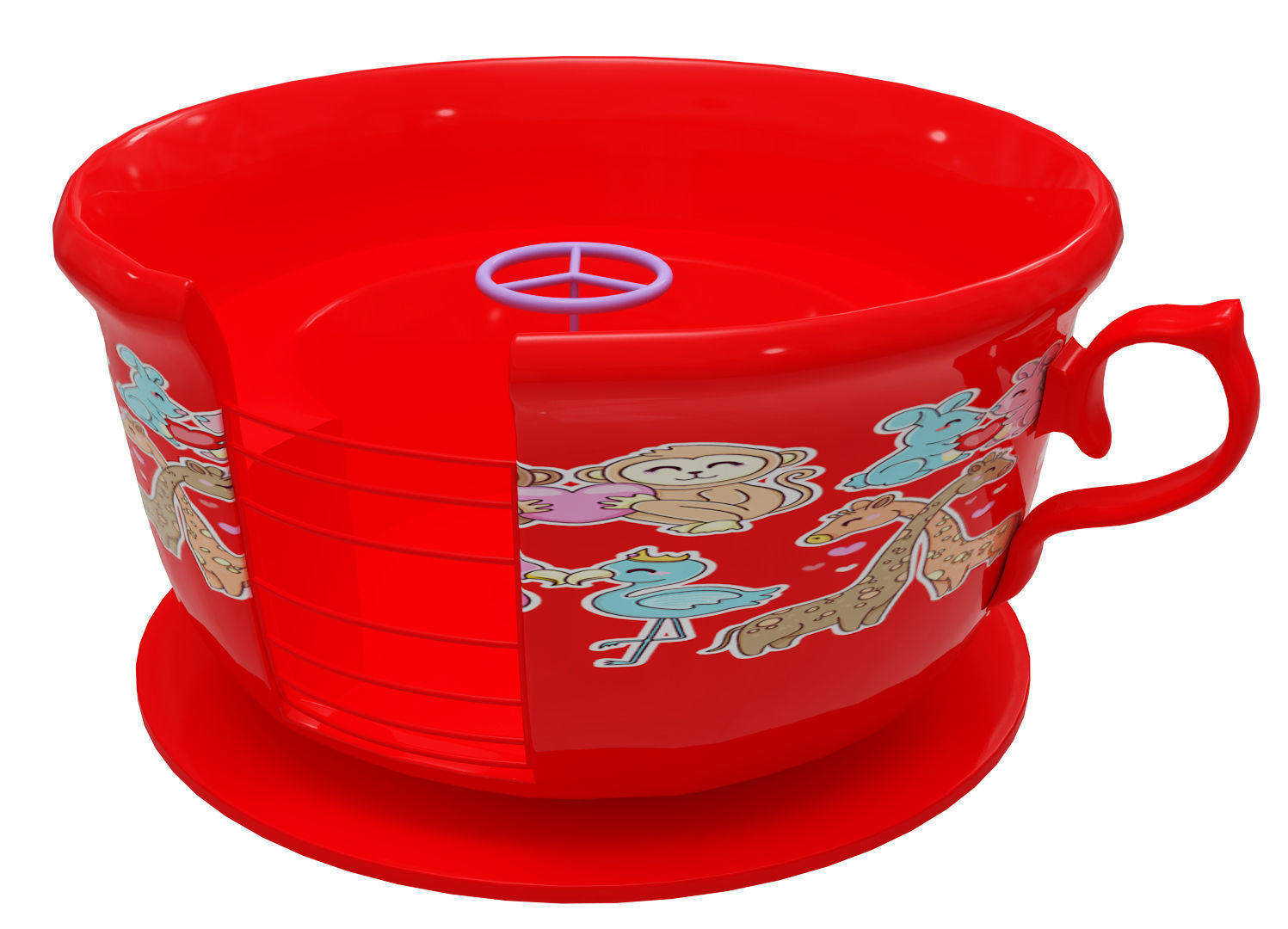 3D model Tea Cup Ride VR / AR / low-poly | CGTrader