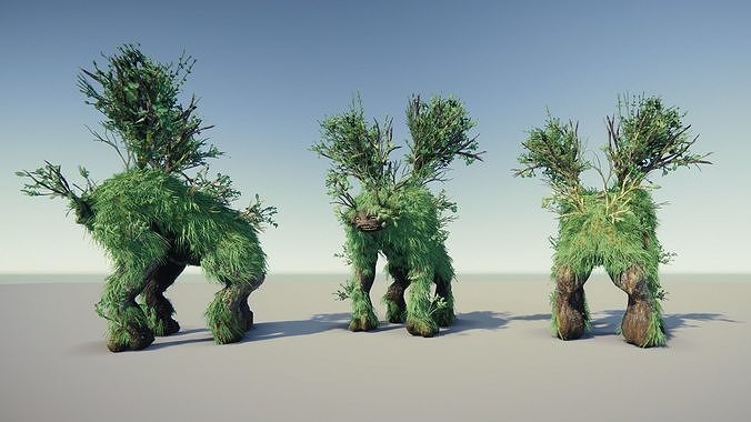 3D model Tree Creature Forest Ent VR / AR / low-poly | CGTrader