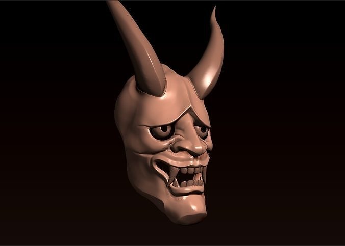 japanese hannya noh yamato one piece mask 3D model 3D printable | CGTrader