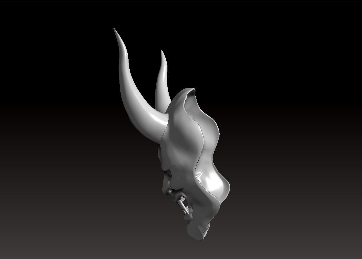 japanese hannya noh yamato one piece mask 3D model 3D printable | CGTrader