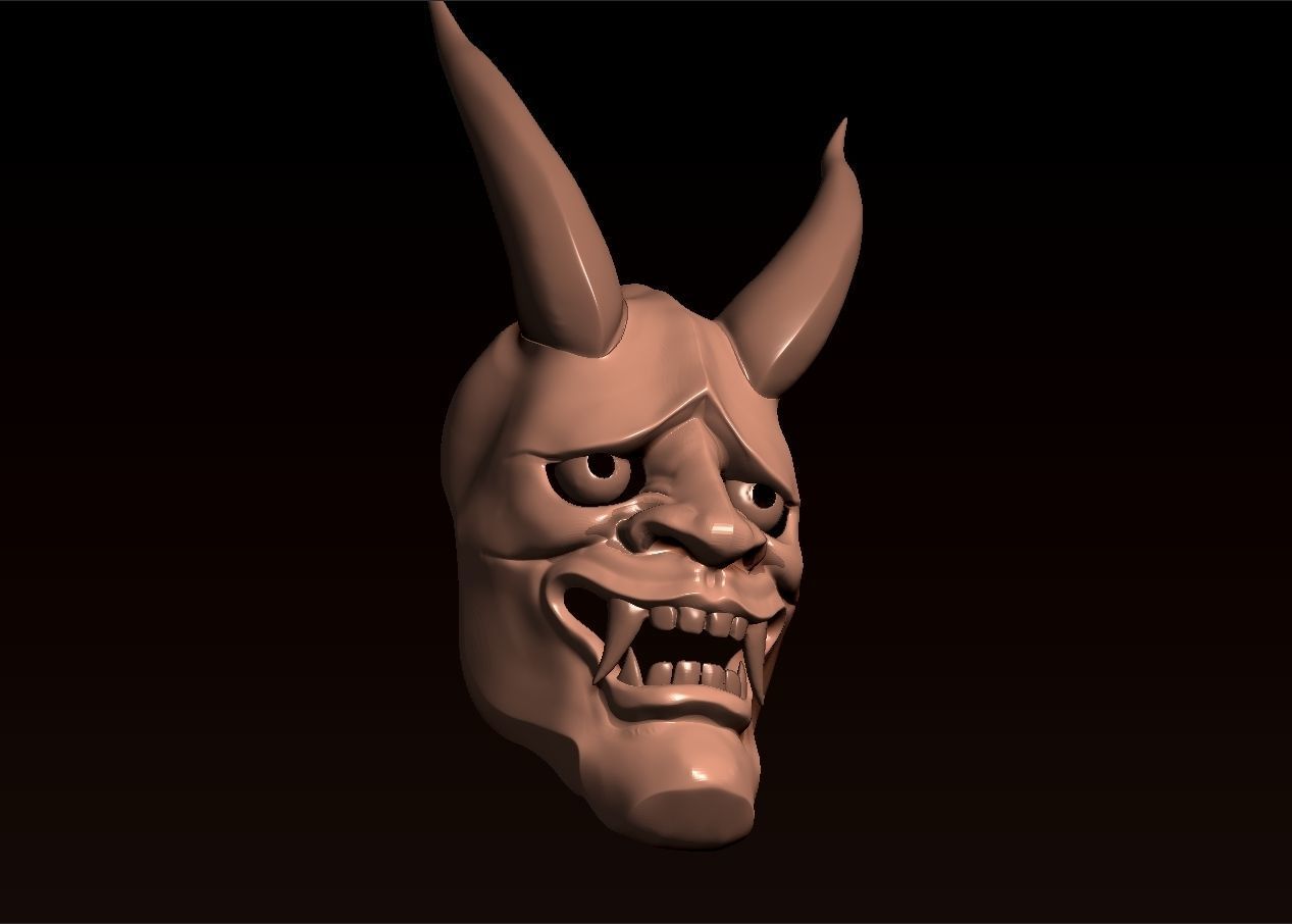japanese hannya noh yamato one piece mask 3D model 3D printable | CGTrader
