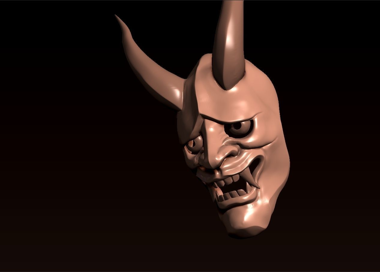japanese hannya noh yamato one piece mask 3D model 3D printable | CGTrader