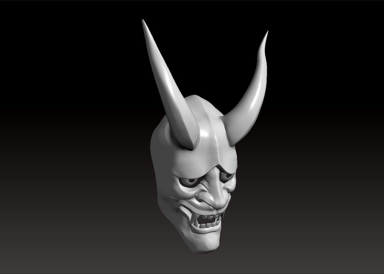 japanese hannya noh yamato one piece mask 3D model 3D printable | CGTrader