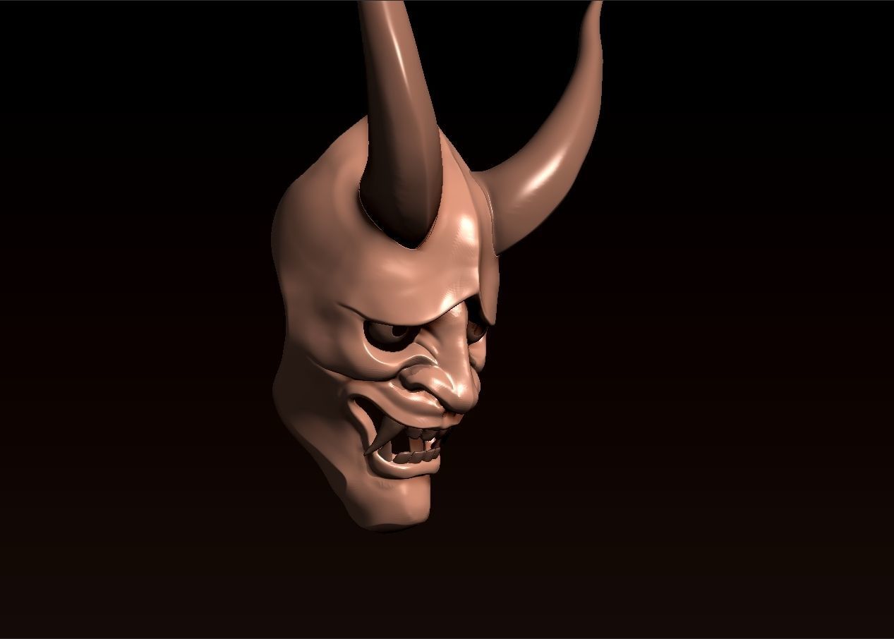 japanese hannya noh yamato one piece mask 3D model 3D printable | CGTrader