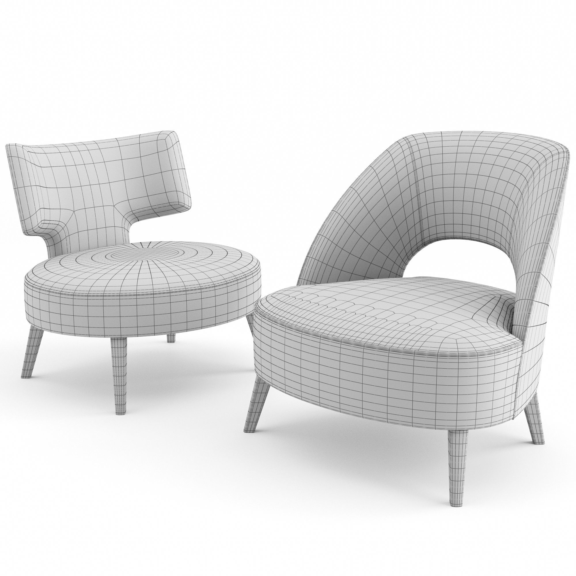 Ermione and Drop Armchair by Flexform 3D model | CGTrader