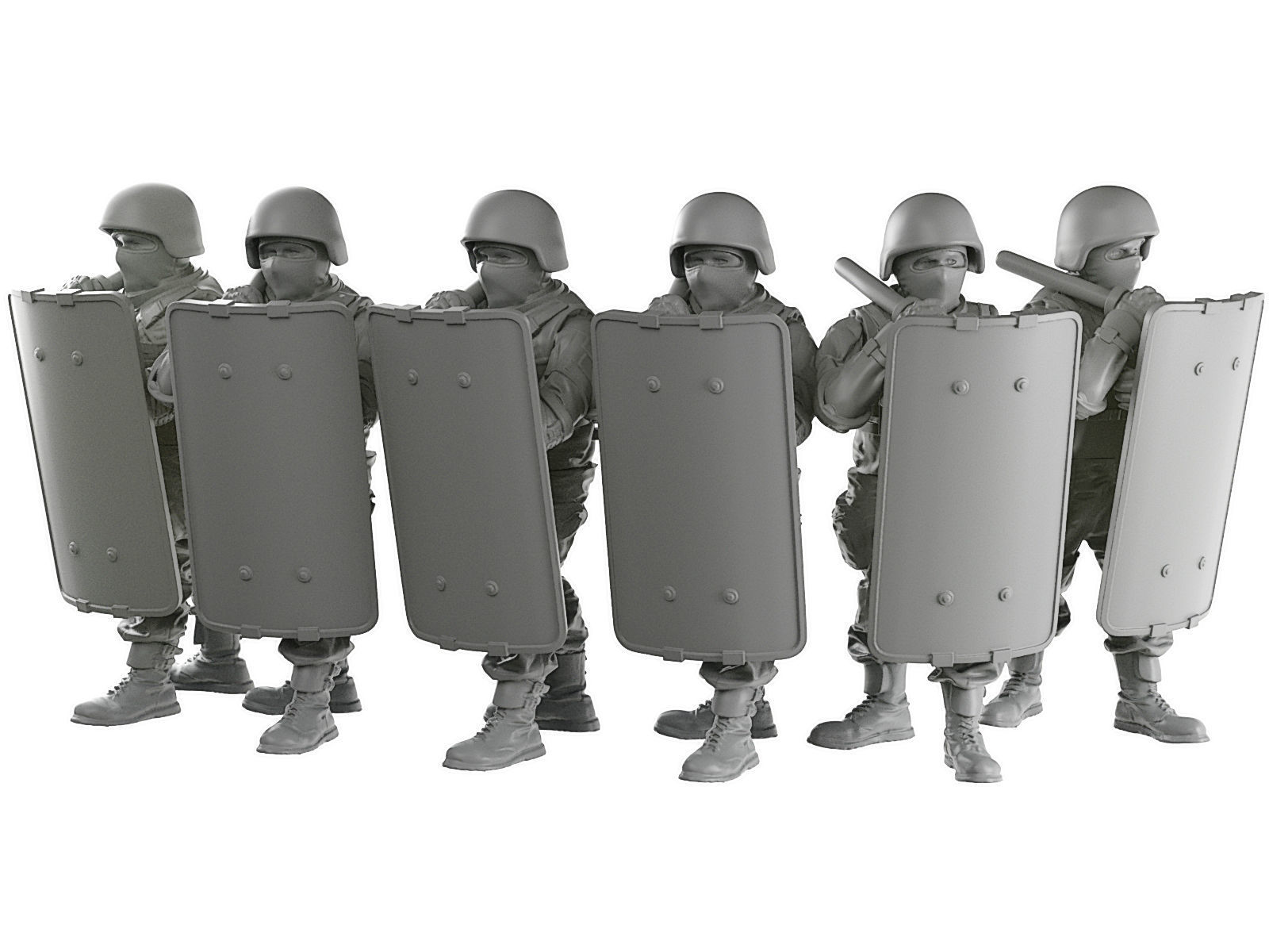 Riot Shields 3D model 3D printable | CGTrader