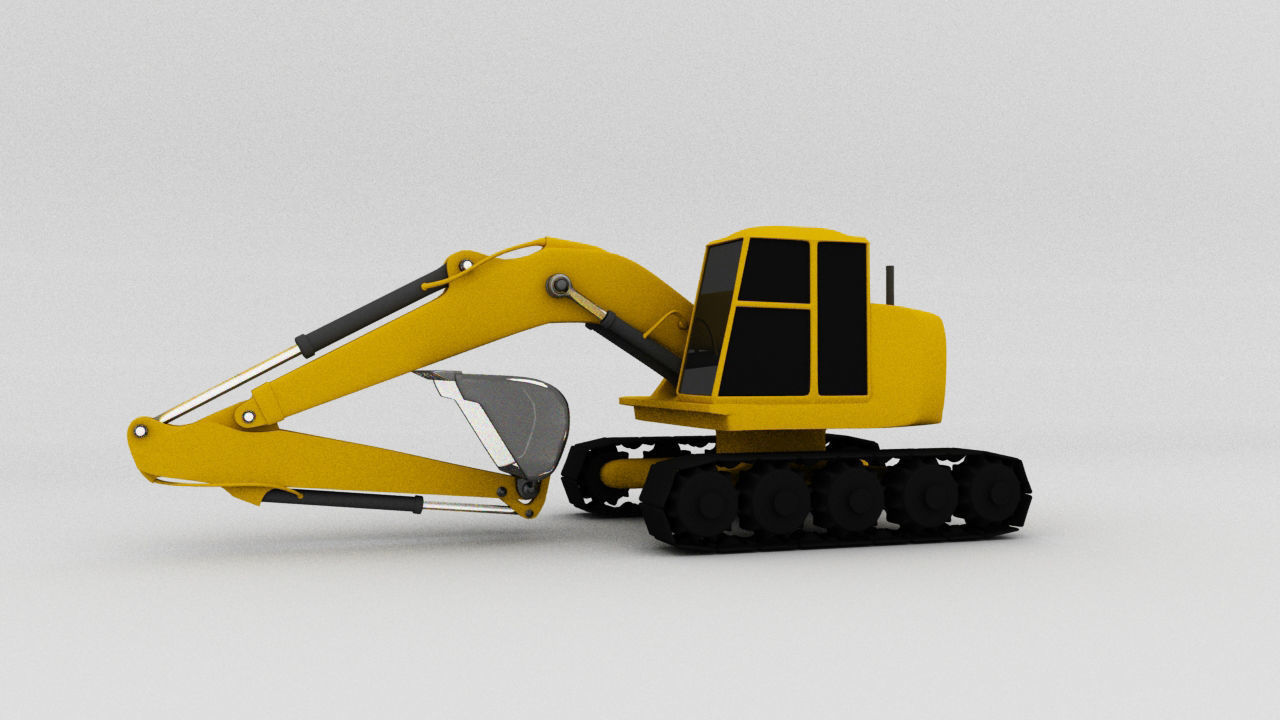 this is 3d jcb model file type OBJ 3D model | CGTrader