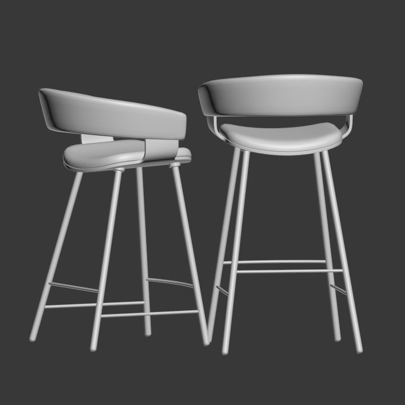 Barstool and Counter Stool Mollie Allermuir 3D model | CGTrader