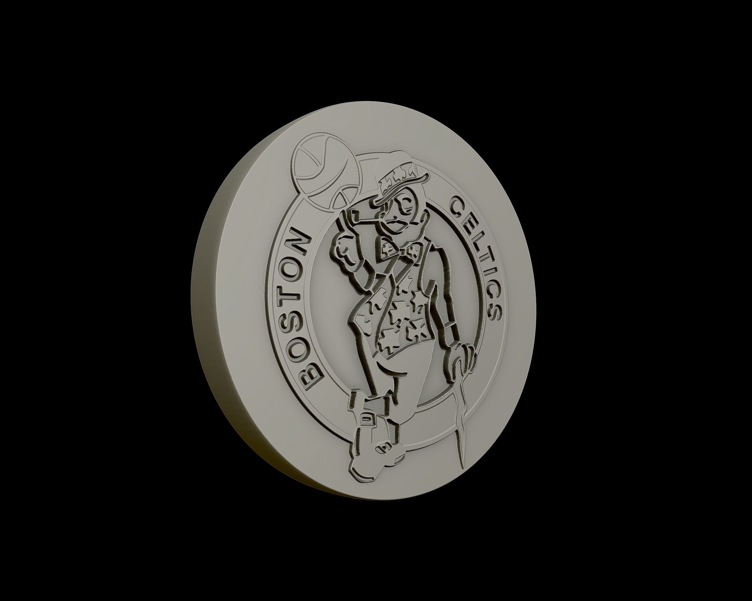 Boston Celtics Logo 3D Relief 3D model 3D printable | CGTrader