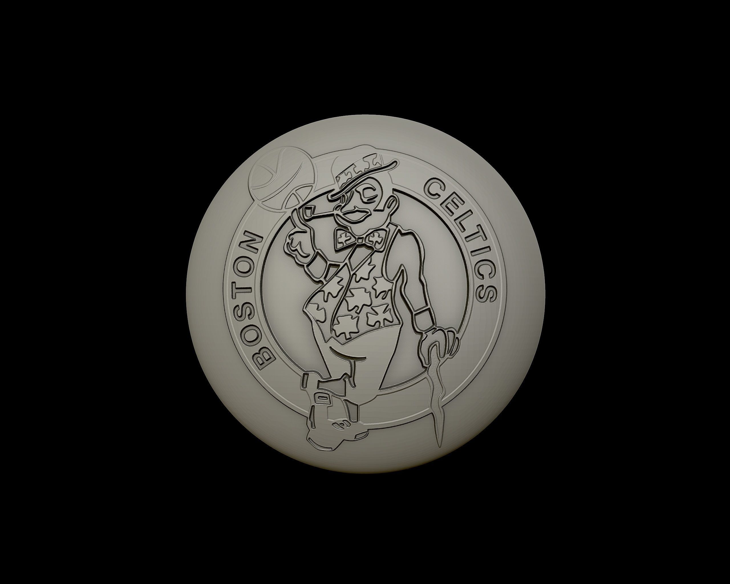Boston Celtics Logo 3D Relief 3D model 3D printable | CGTrader