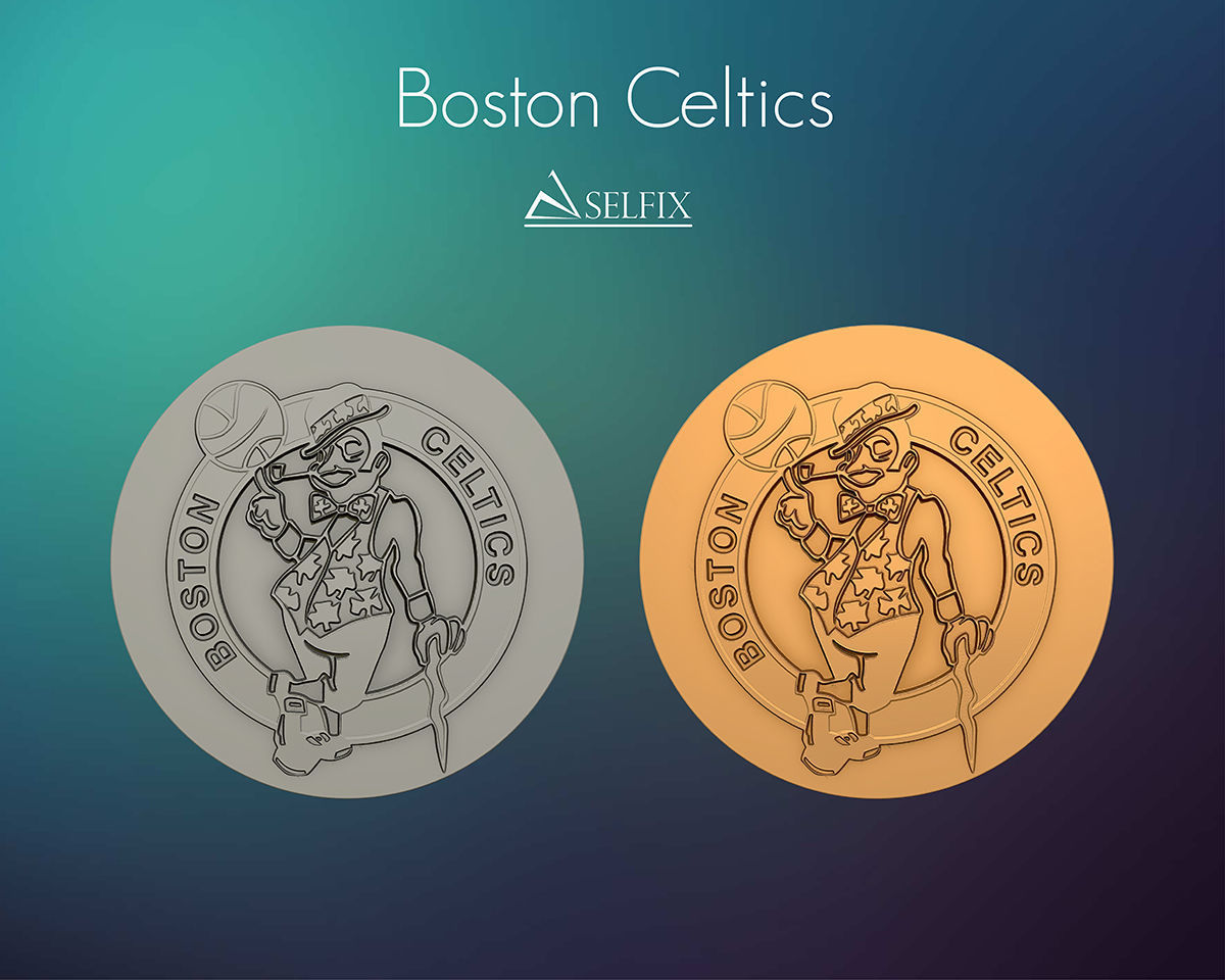Boston Celtics Logo 3D Relief 3D model 3D printable | CGTrader