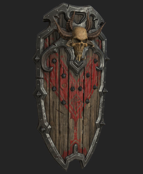 3D model Warrior Heavy Shield VR / AR / low-poly | CGTrader