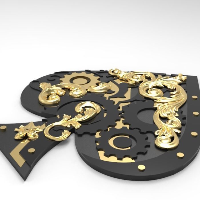 Decorative ace of spades 3D model 3D printable | CGTrader