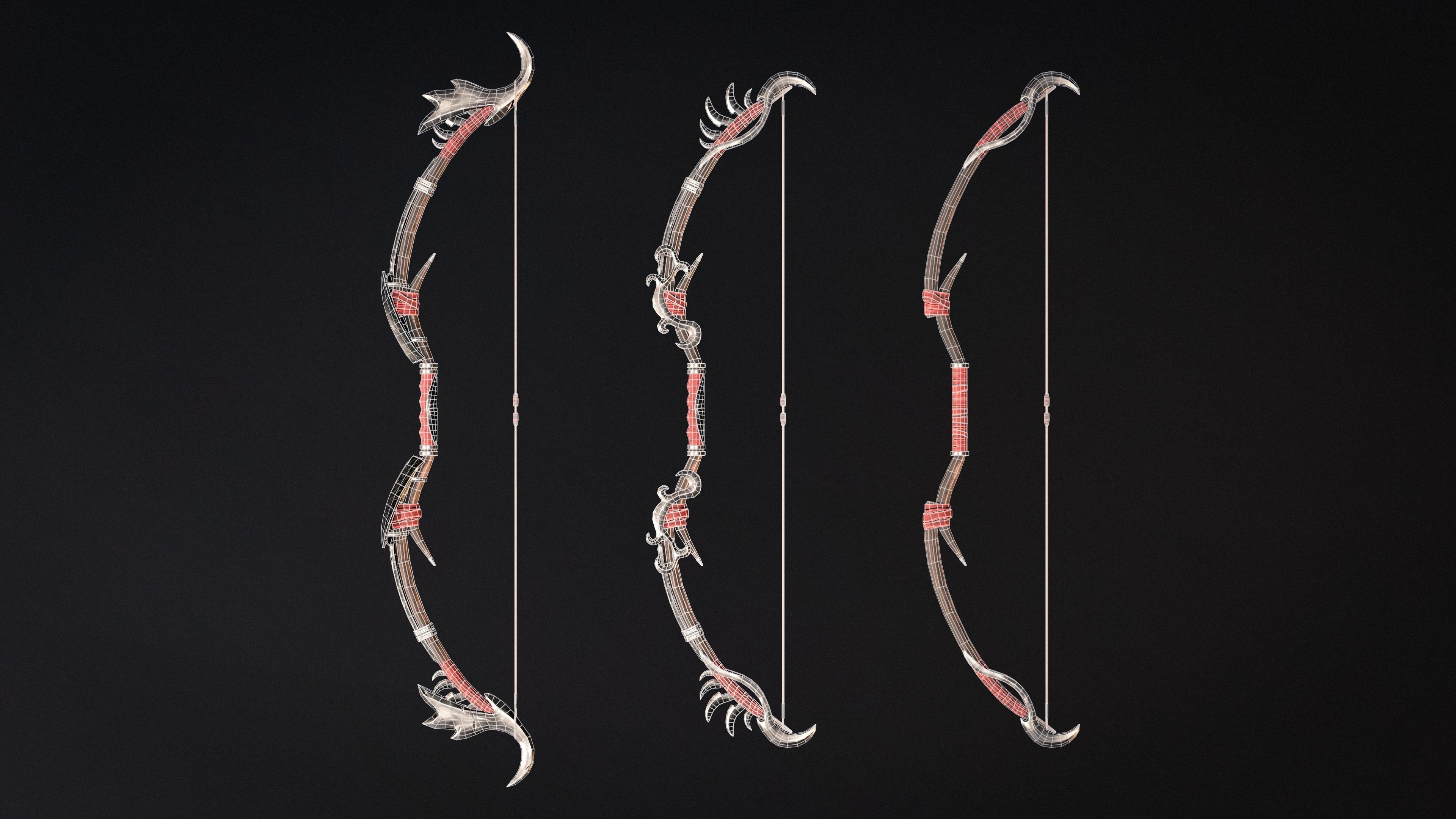 3D model Modular Bow Game-ready VR / AR / low-poly | CGTrader