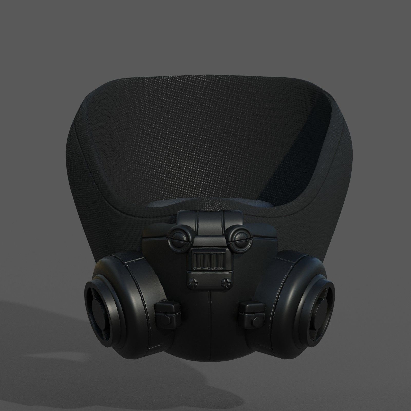 3D model Gas mask helmet scifi fantasy armor hats military Low-poly VR ...