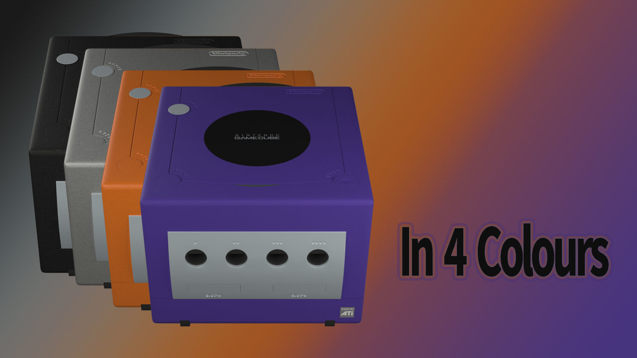 Nintendo GameCube in 4 colours 3D model | CGTrader