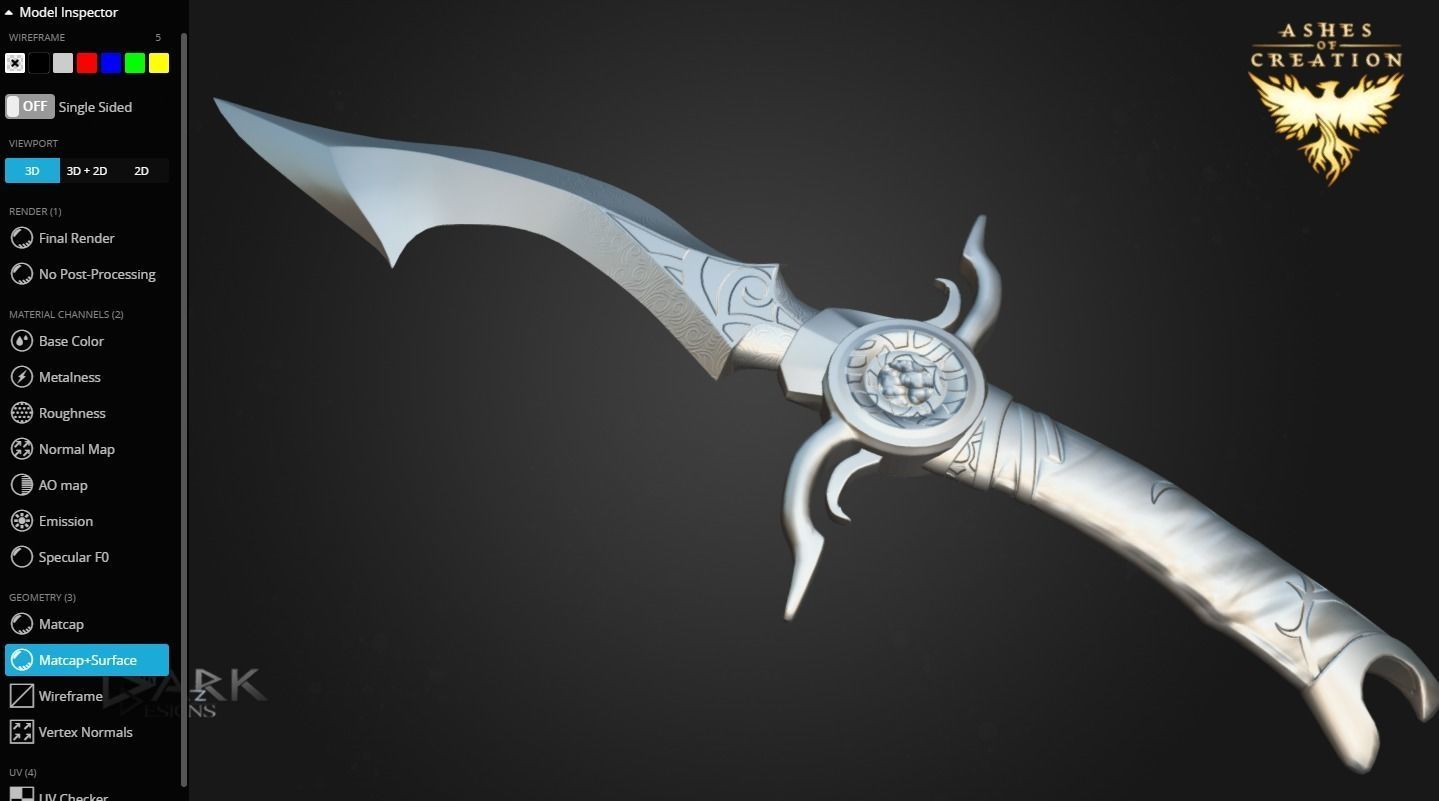 3D model Diamond Dagger Ashes of Creation VR / AR / low-poly | CGTrader