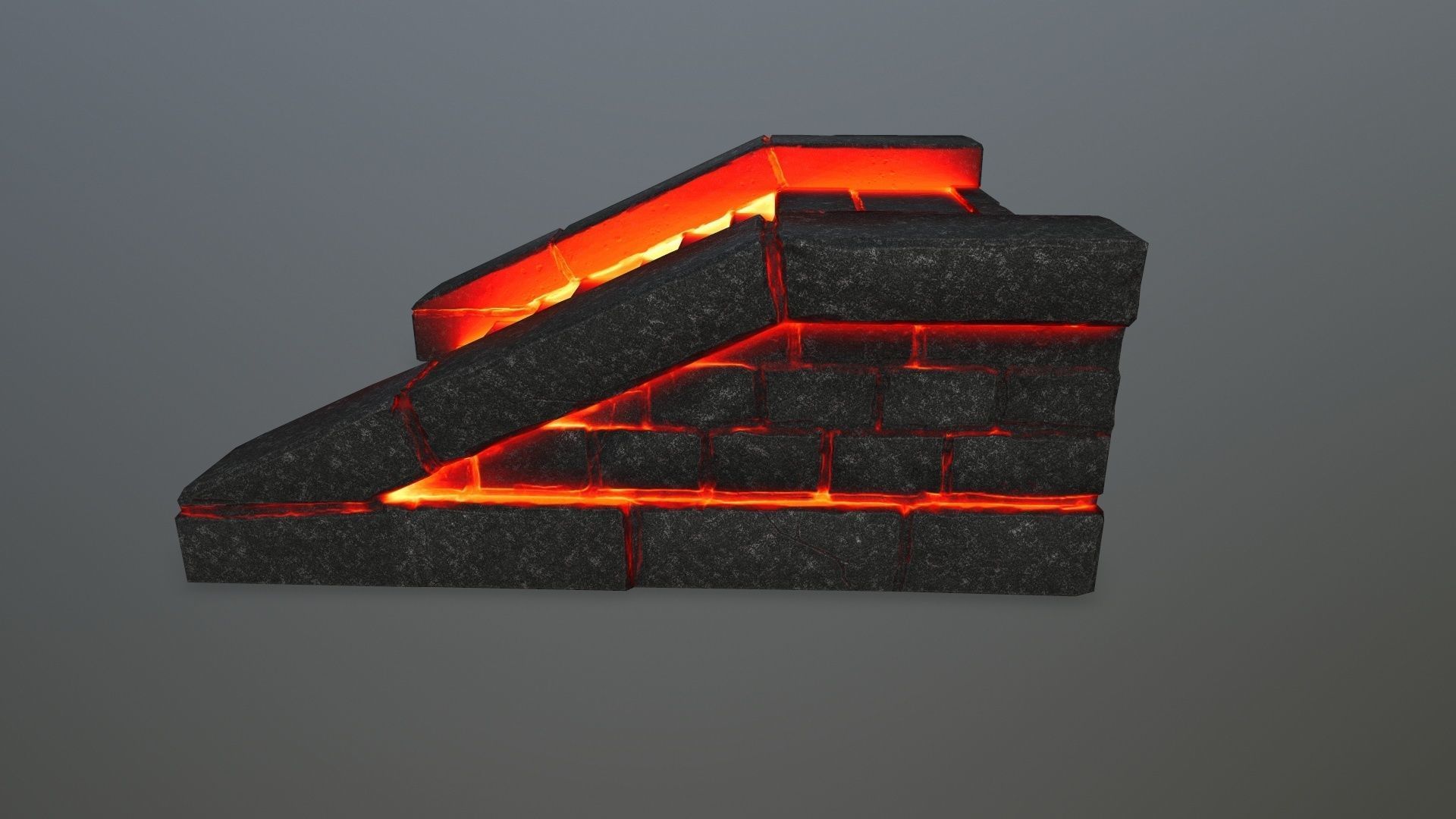 3D model lava stair VR / AR / low-poly | CGTrader