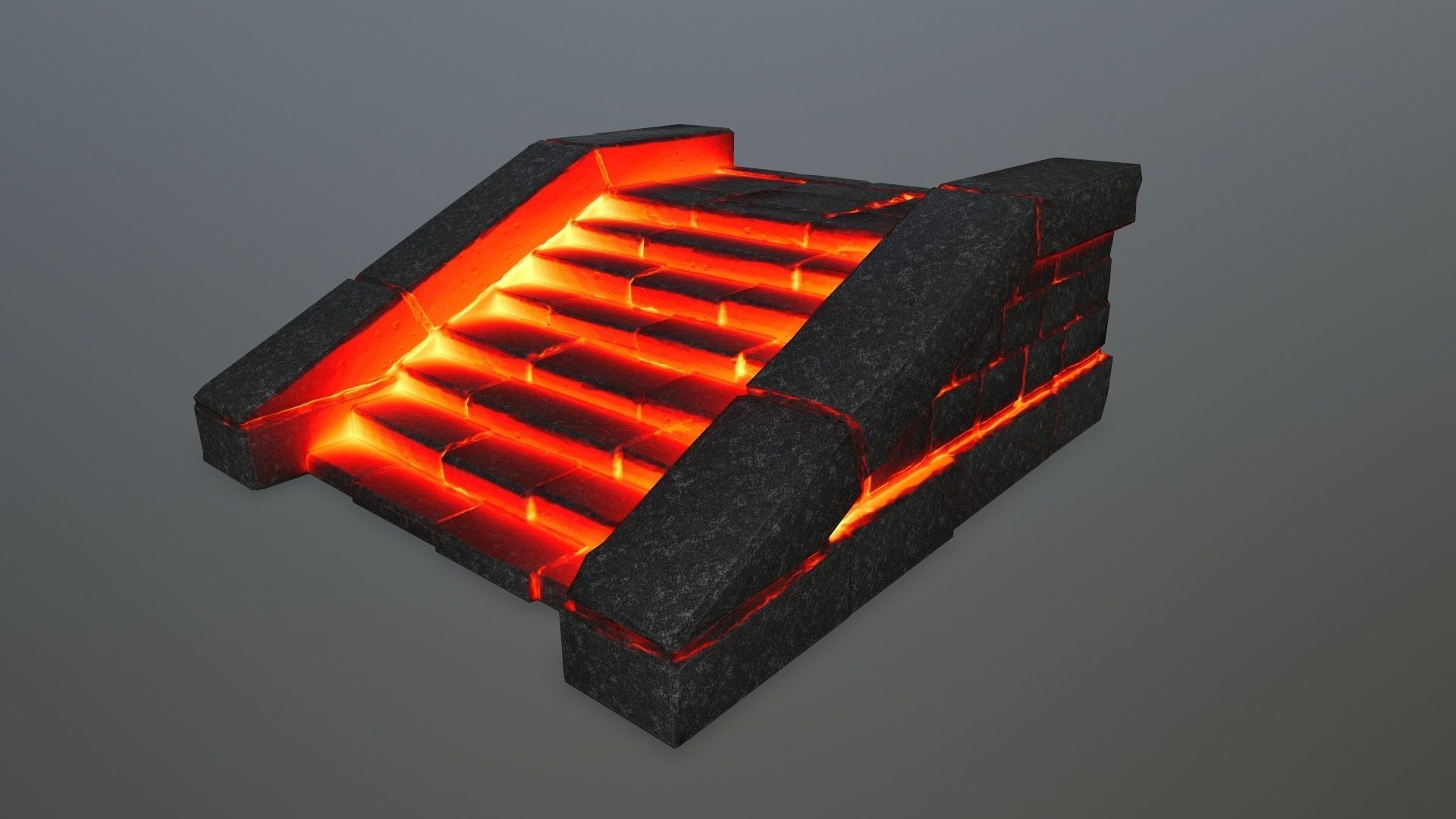 3D model lava stair VR / AR / low-poly | CGTrader