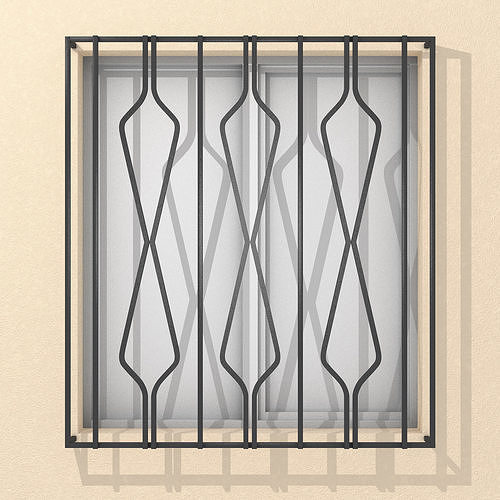 Iron Window 3D model | CGTrader