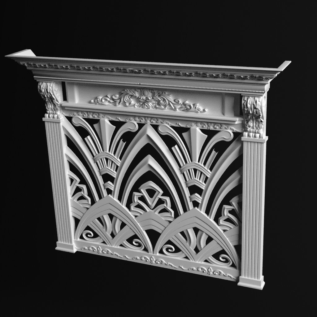 Radiator cover 3D model 3D printable | CGTrader