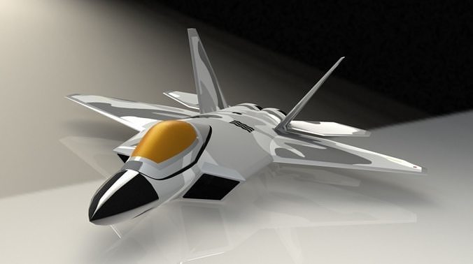Lockheed Martin F-22 Raptor Fighter Jet Model 3D model | CGTrader