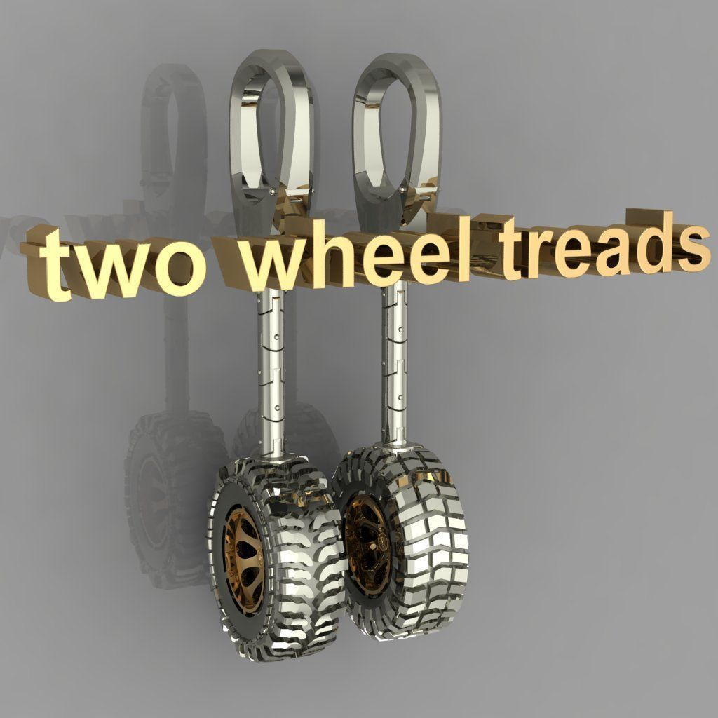 keychain wheel 0137 3D model 3D printable | CGTrader