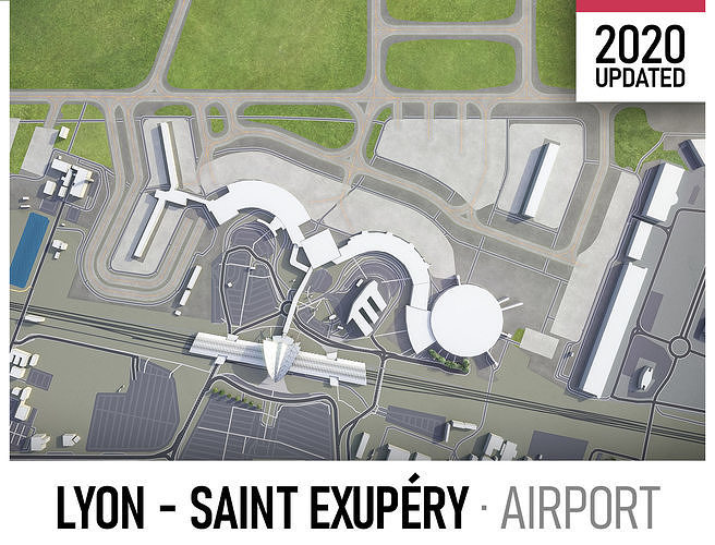 3D model Lyon Airport VR / AR / low-poly | CGTrader