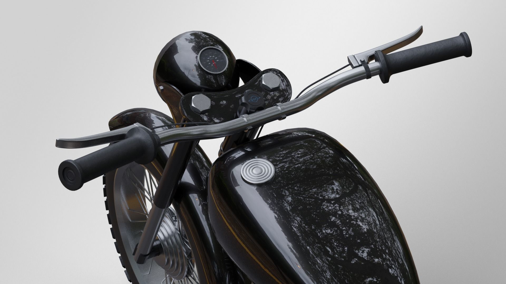 Motorcycle IZH 56 3D model | CGTrader