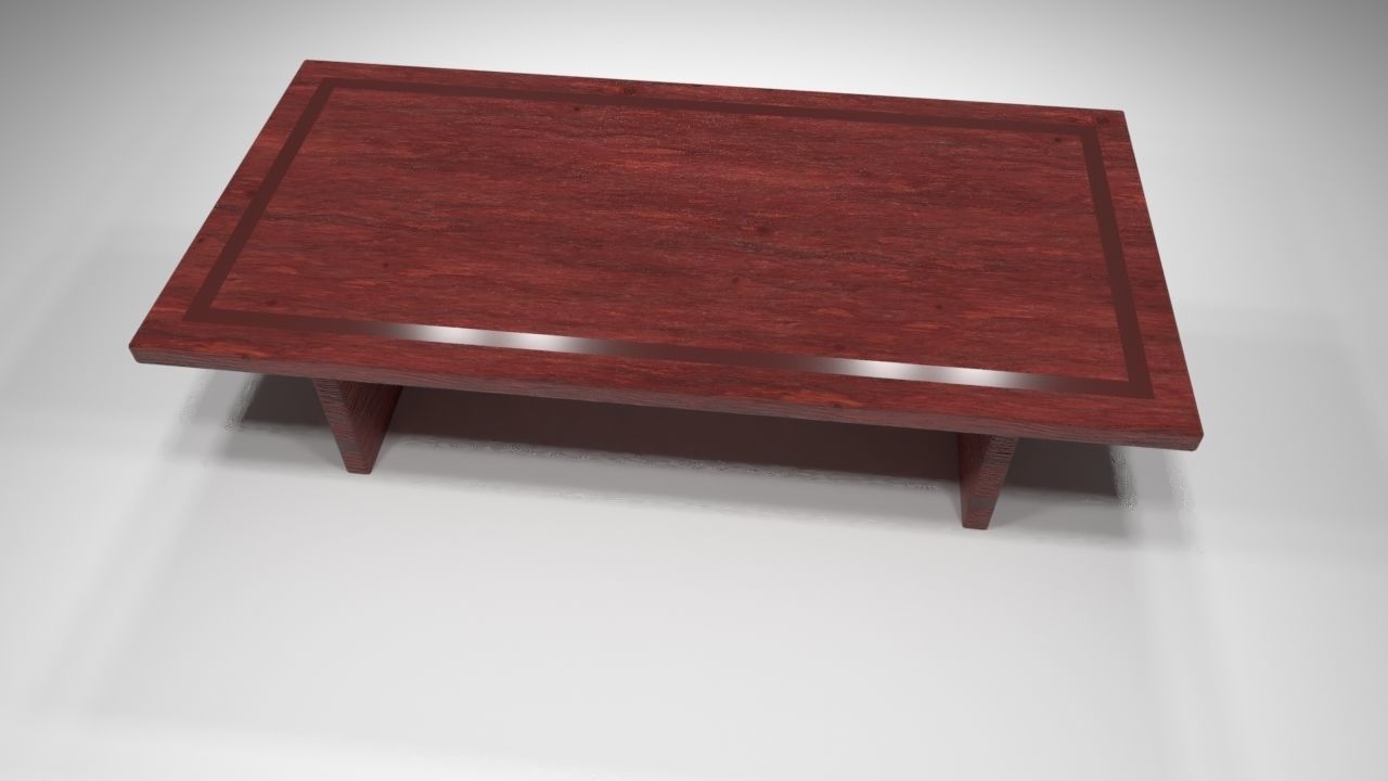 Low quality wood table free 3D model | CGTrader