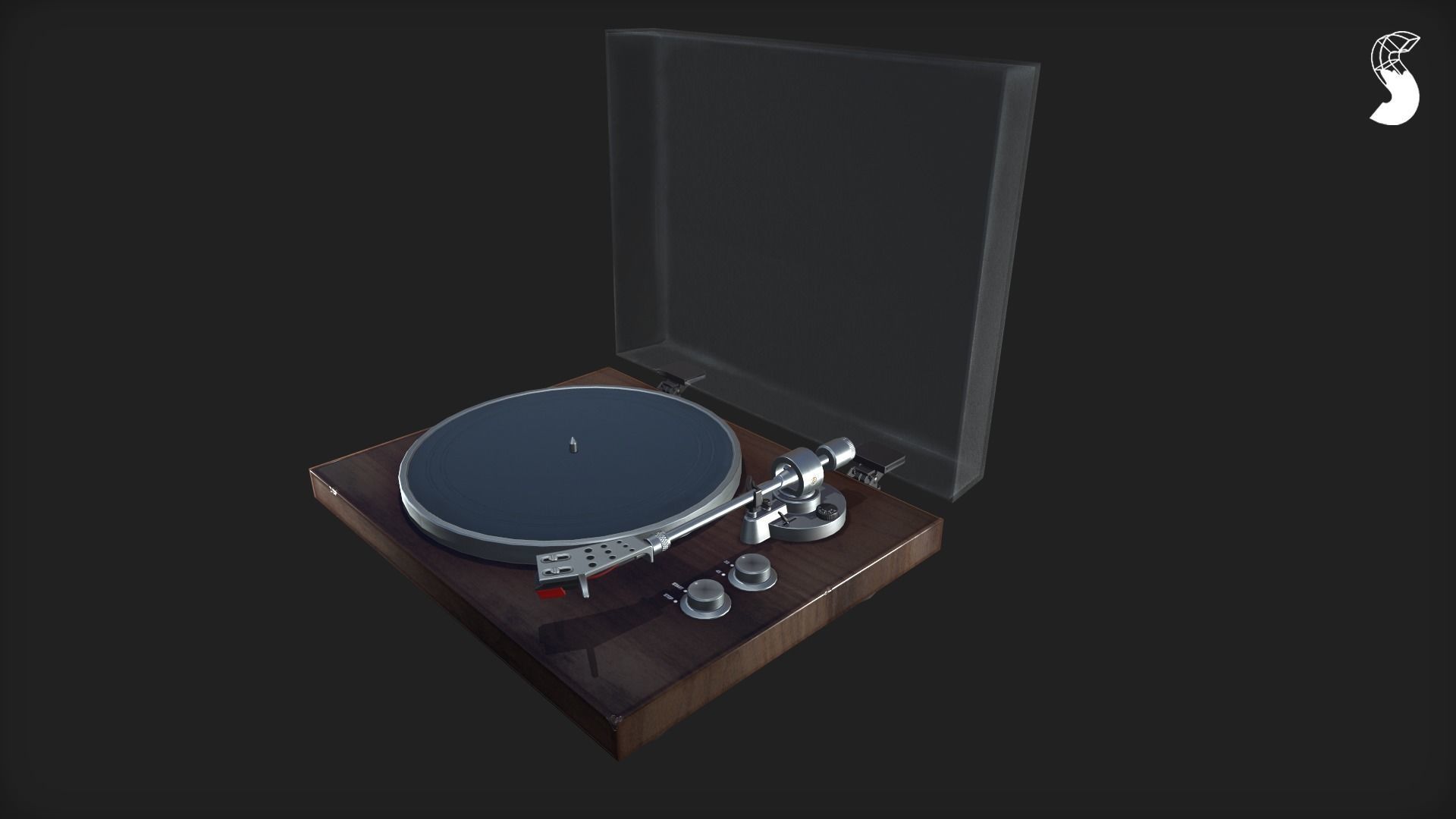 3D model Vinyl player VR / AR / low-poly | CGTrader