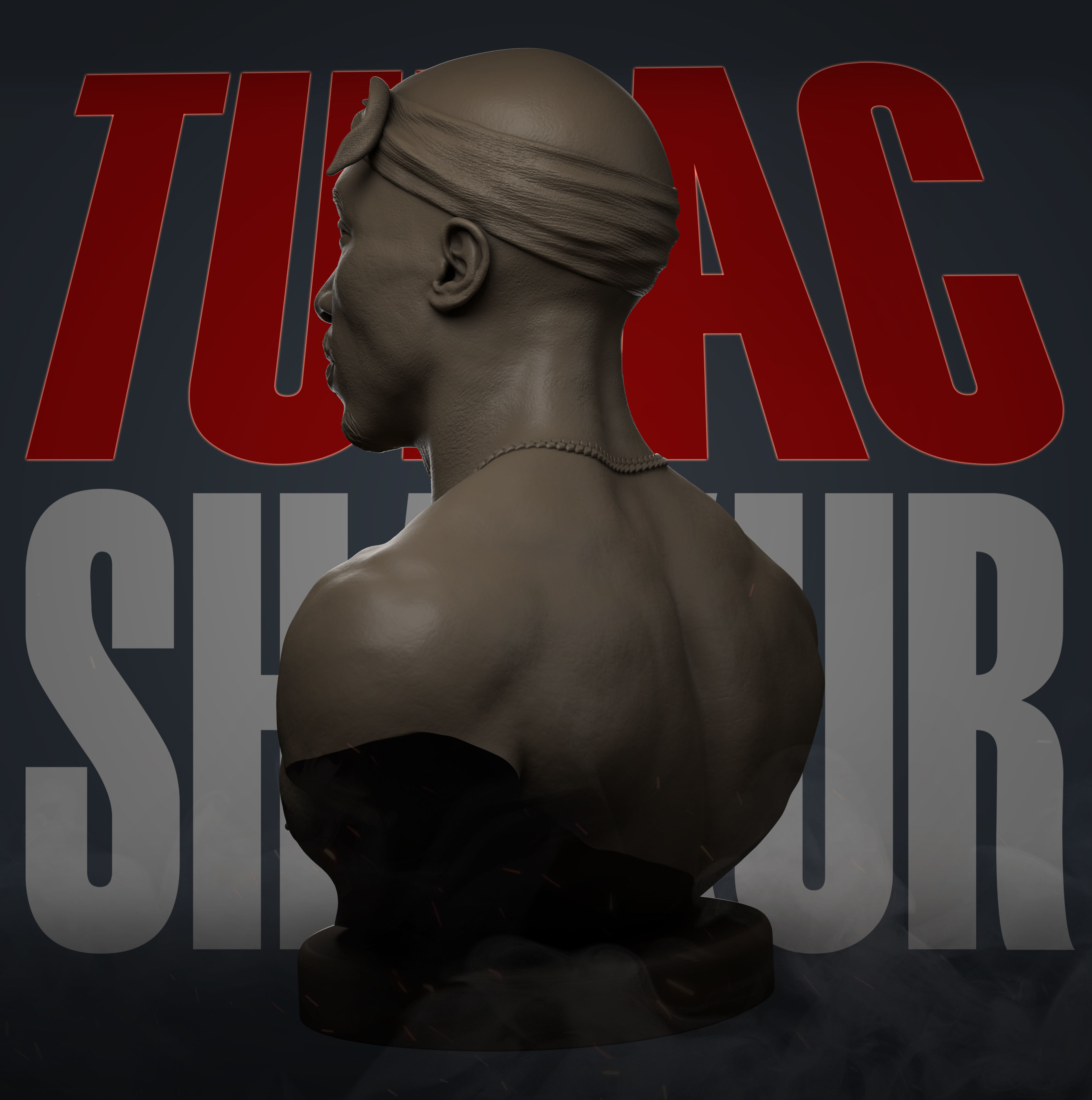 Tupac Shakur 3D model 3D printable | CGTrader