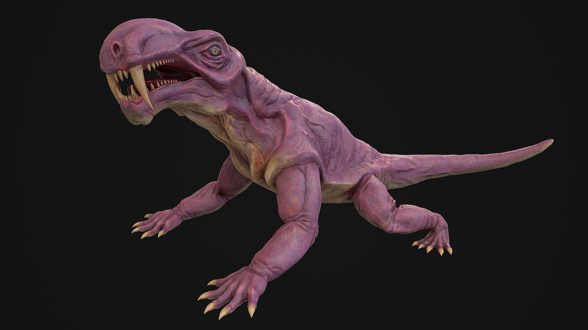 3D model Ivantosaurus ensifer ancient animal detailed