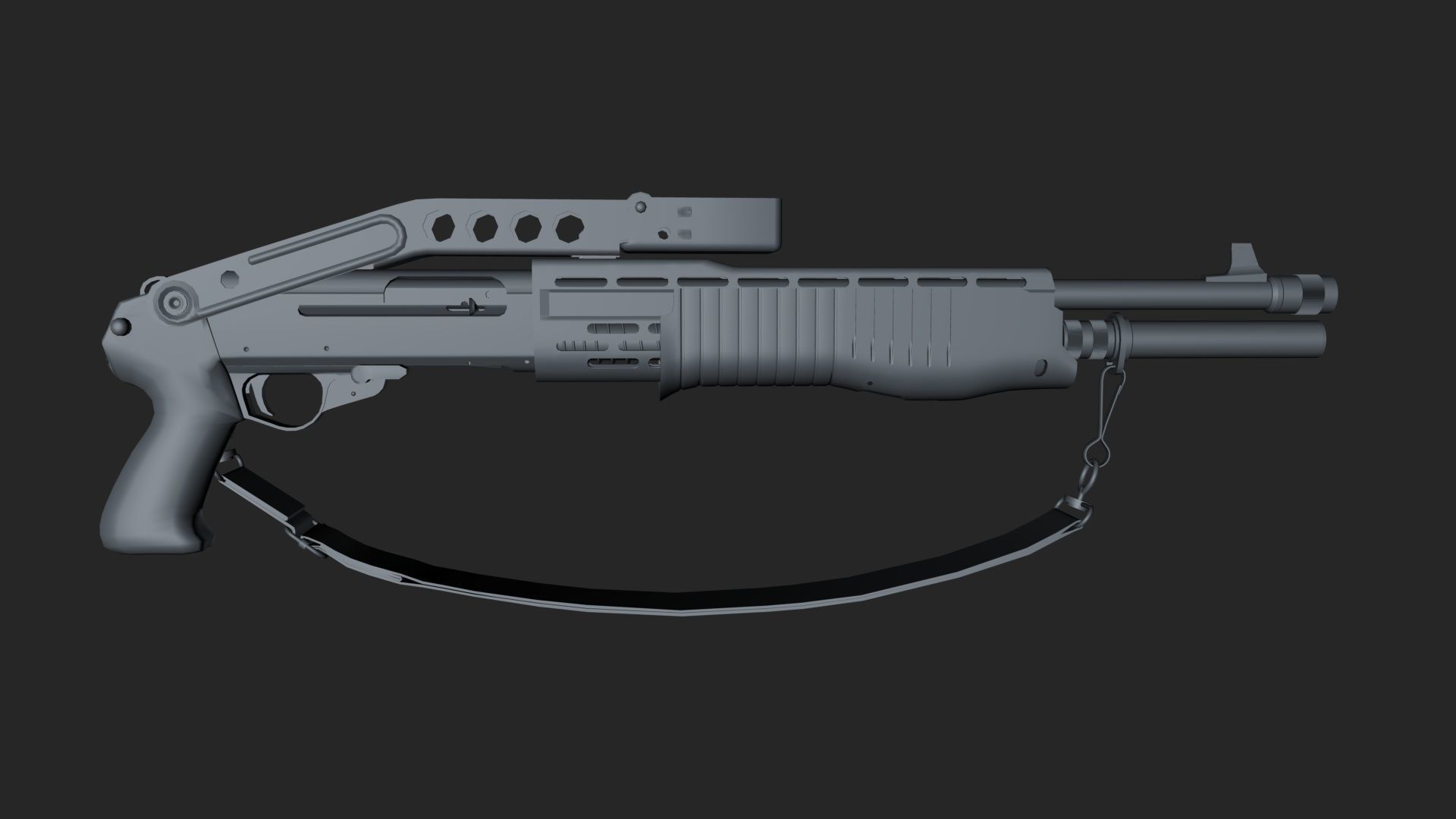 Franchi SPAS 12 3D model | CGTrader