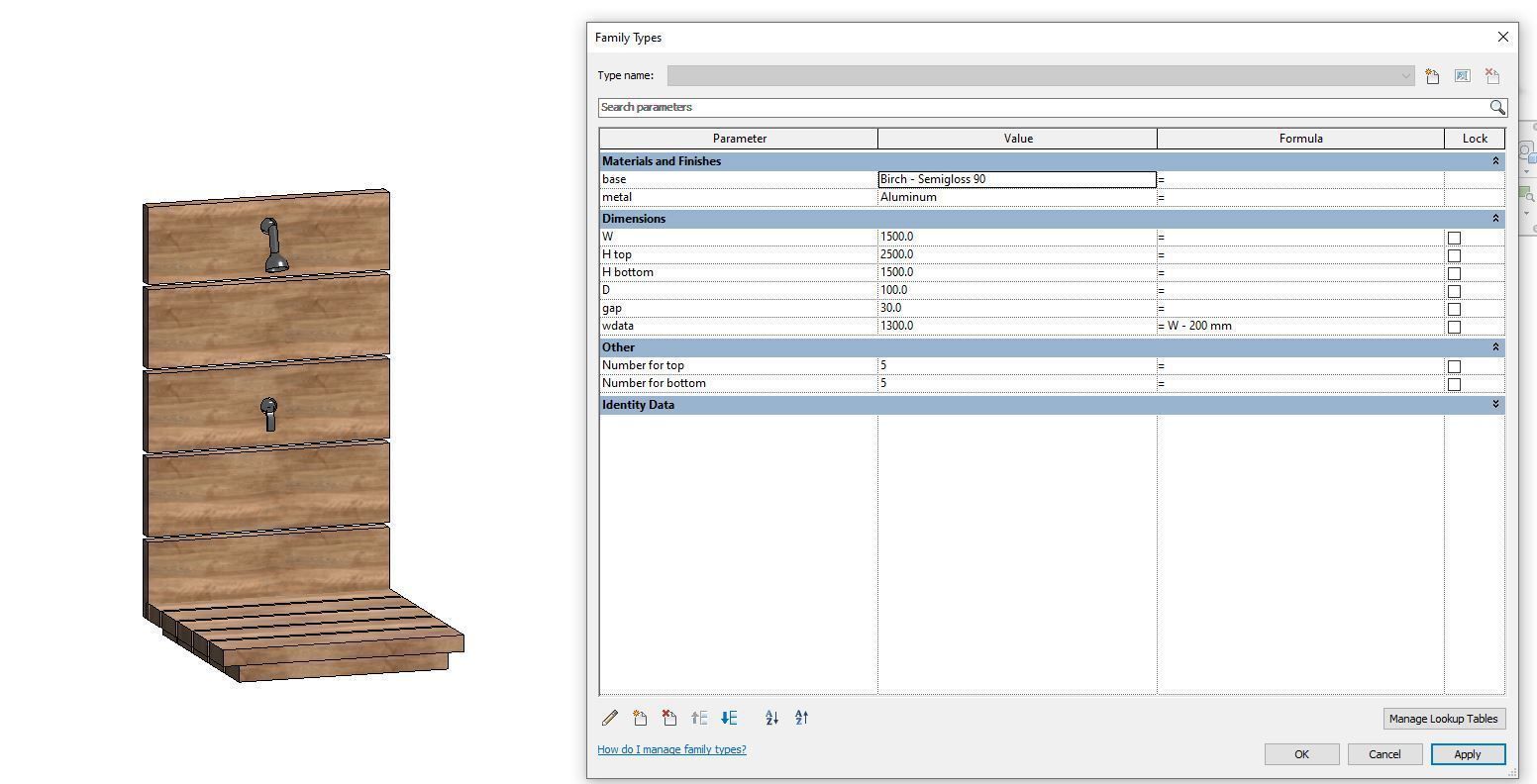 Exterior shower - Full parametric Revit Family free VR / AR / low-poly ...