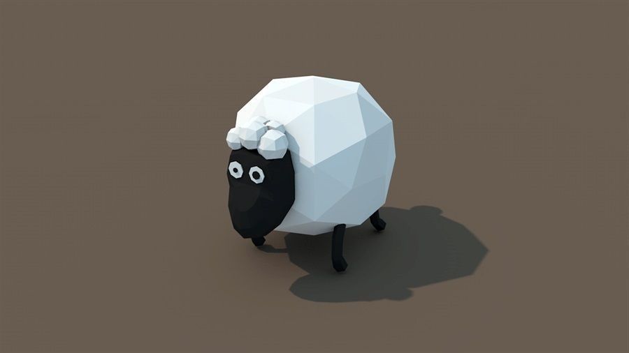 3D model Low Poly Sheep VR / AR / low-poly | CGTrader