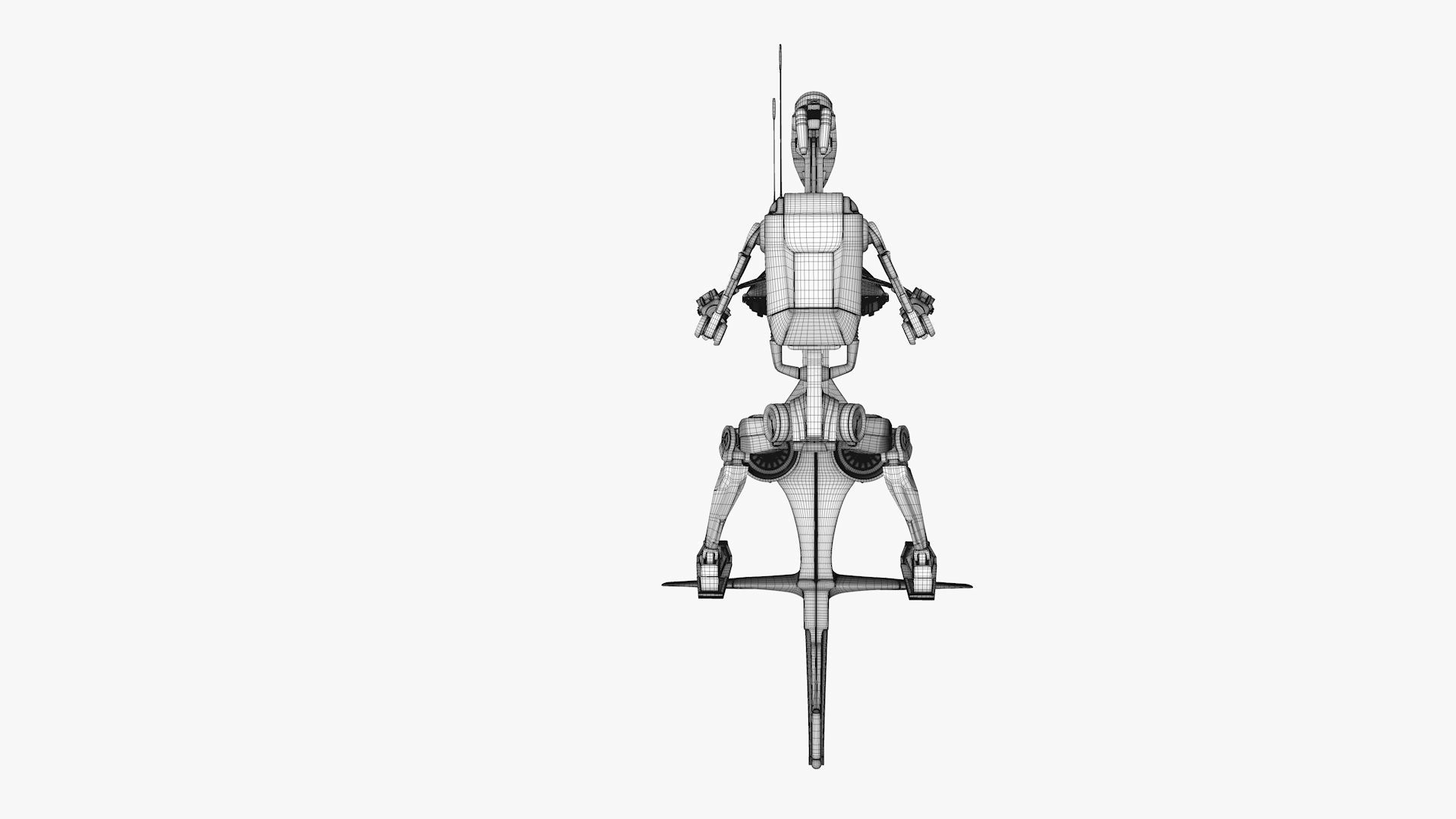 Star Wars - Battle Droid with STAP 3D model | CGTrader
