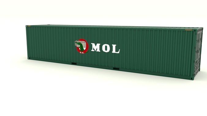 Shipping container MOL 3D Model OBJ FBX STL BLEND DAE | CGTrader.com