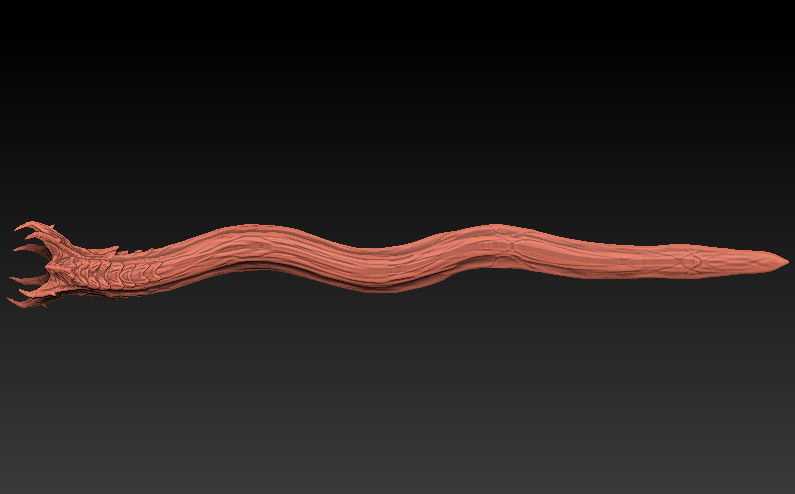 Tremors 5 African graboid tungue snake 3D model | CGTrader